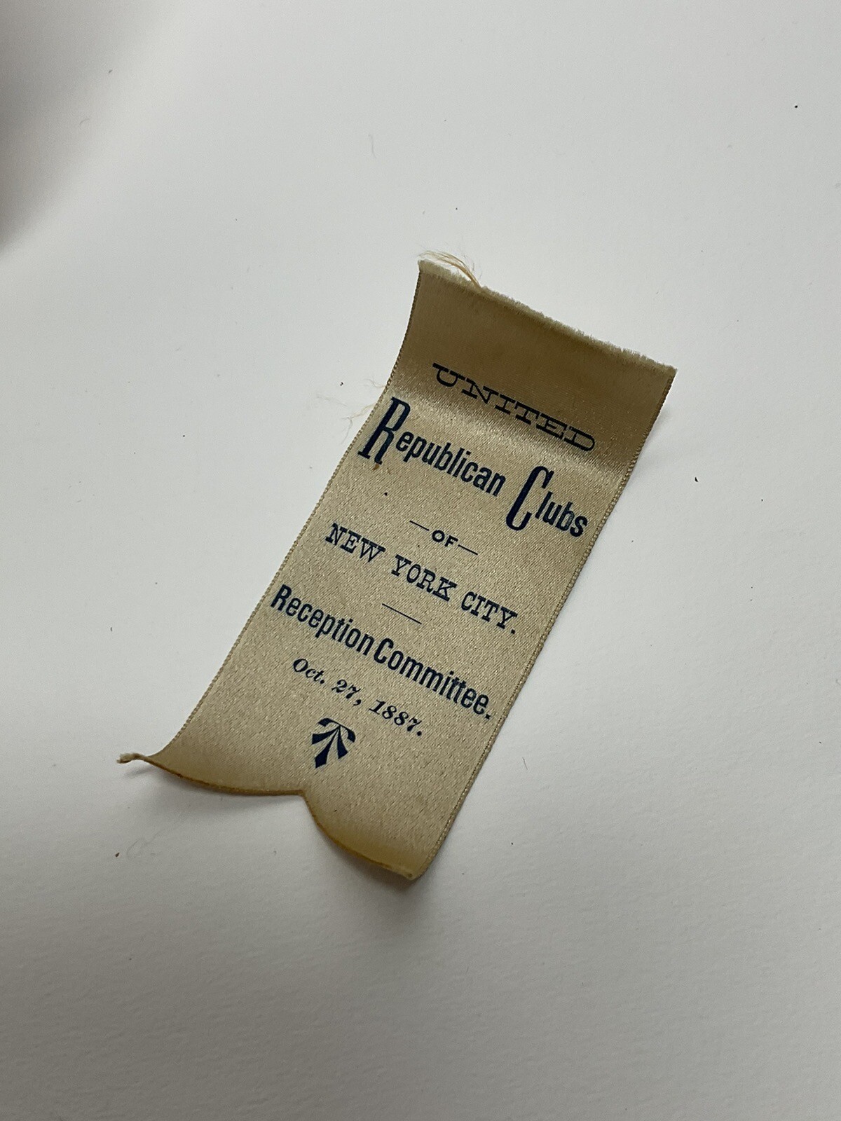 1887 United Republican Clubs Reception Committee New York City Original ...