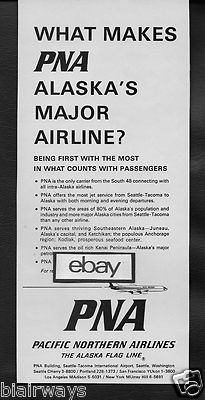 PNA PACIFIC NORTHERN AIRLINES 1966 WHAT MAKES PNA ALASKA'S MAJOR ...