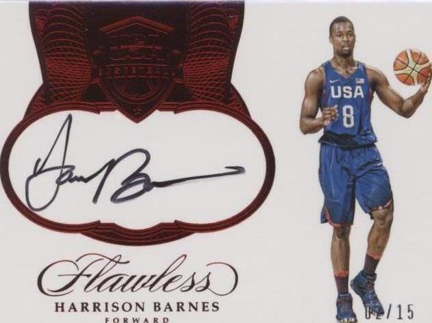 2016-17 Panini Flawless - USA Basketball Signatures Harrison Barnes # ...