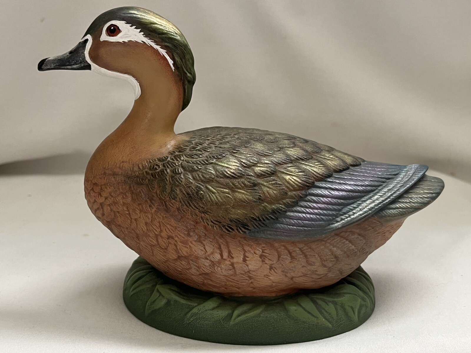 Holland Ceramic Mallard Duck Mold 5 1/2" 7 1/2 L Multi Colored Earth ...