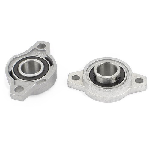 2 PCS KFL003 17mm Shaft Mount Self Aligning Pillow Block Flange Bearing ...