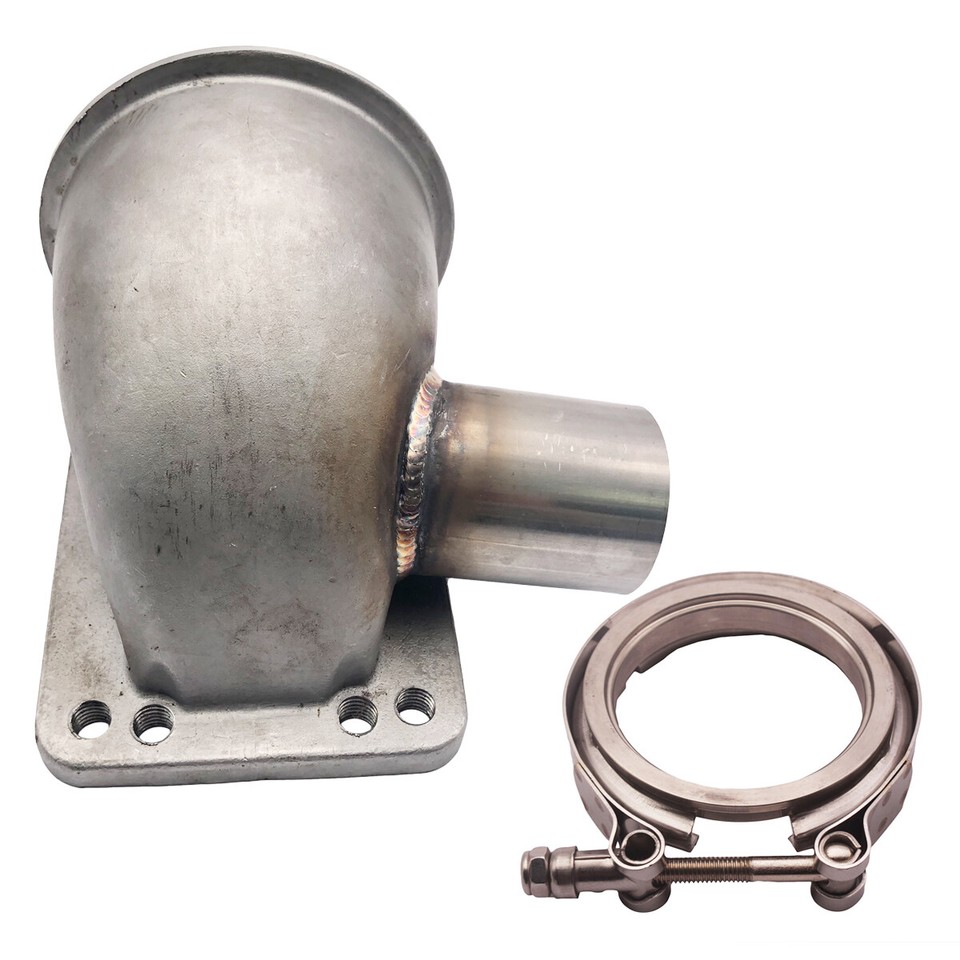 Stainless Steel 2.5 inches V-Band T3/T4 Turbo Turbocharger Elbow ...