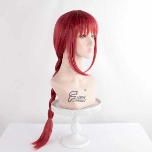 Long Red Braided Hair Bang Style Girl Cosplay Wig wigs | eBay