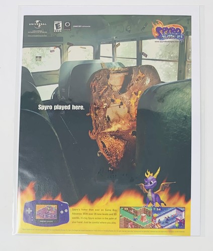 Spyro Season Of Ice Nintendo Game Boy Advance GBA Print Ad Poster Art ...