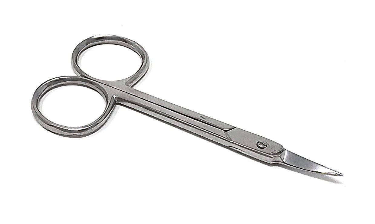 Xcel Professional Cuticle Tissue Scissors Curved Fine Point Grooming ...