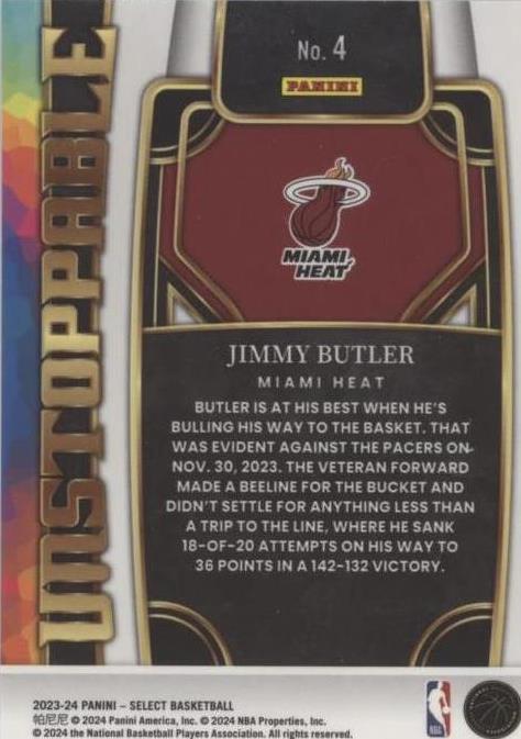 2023-24 Panini Select - Jimmy Butler #4 for sale | eBay