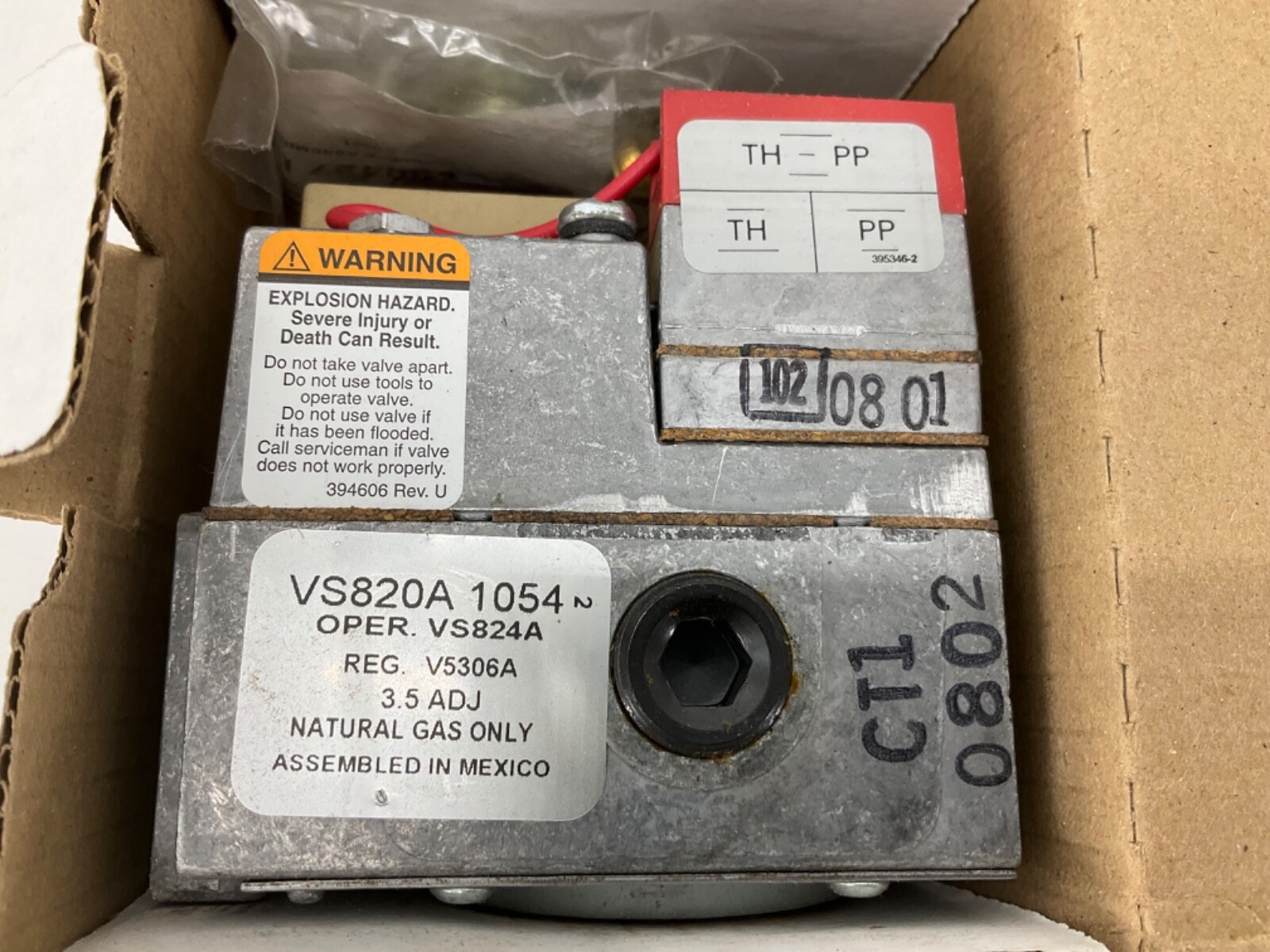Honeywell VS820A1054 Standing Pilot Gas Valve for sale online | eBay