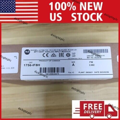 New Allen Bradley 1756-IF8H SER A ControlLogix HART Analog Input Module ...