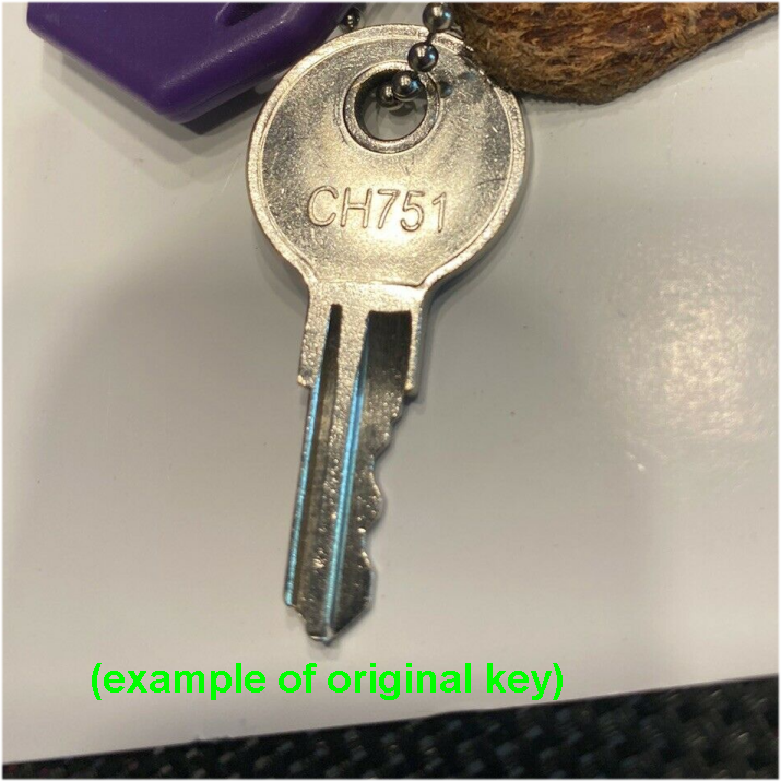 (2) Camper RV Storage Utility Panel Keys Cut Key code CH751 -SHIPPED W ...