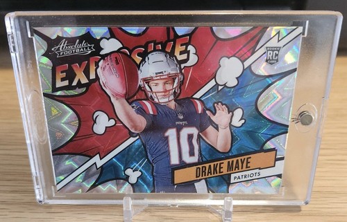 2024 Panini Absolute-Explosive Drake Maye #EX-DME(RC) Chaser Read ...
