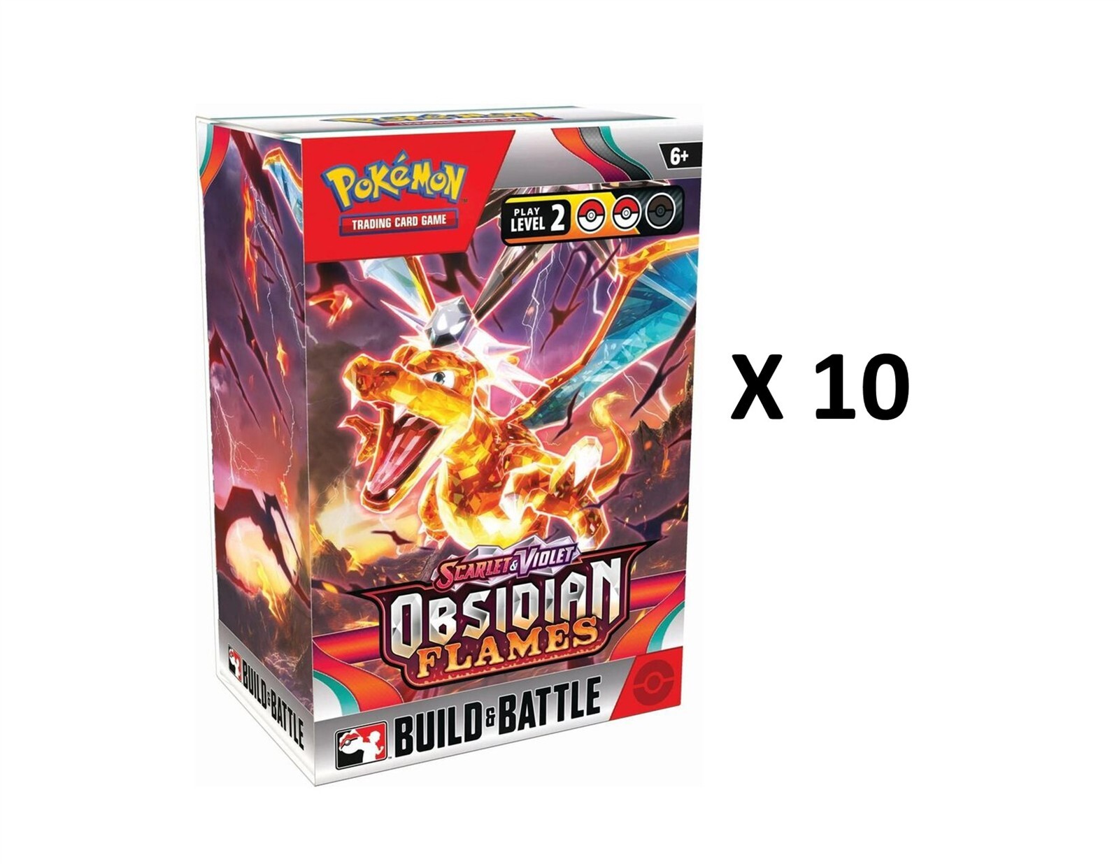 *Sealed Obsidian Flames Build & Battle Box Case SV03 OBF* Pokemon -Kid ...
