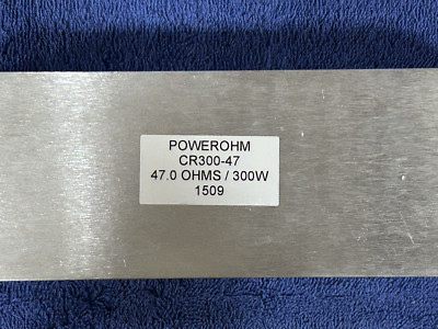 NEW - CR300-47 POWEROHM BRAKE RESISTOR 300WATT 47OHM W/0912-005-3001 (S ...