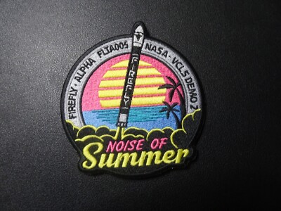 VSFB WR FireFly Alpha FLTA005 NASA "NOISE OF SUMMER" + Hook/Loop ...