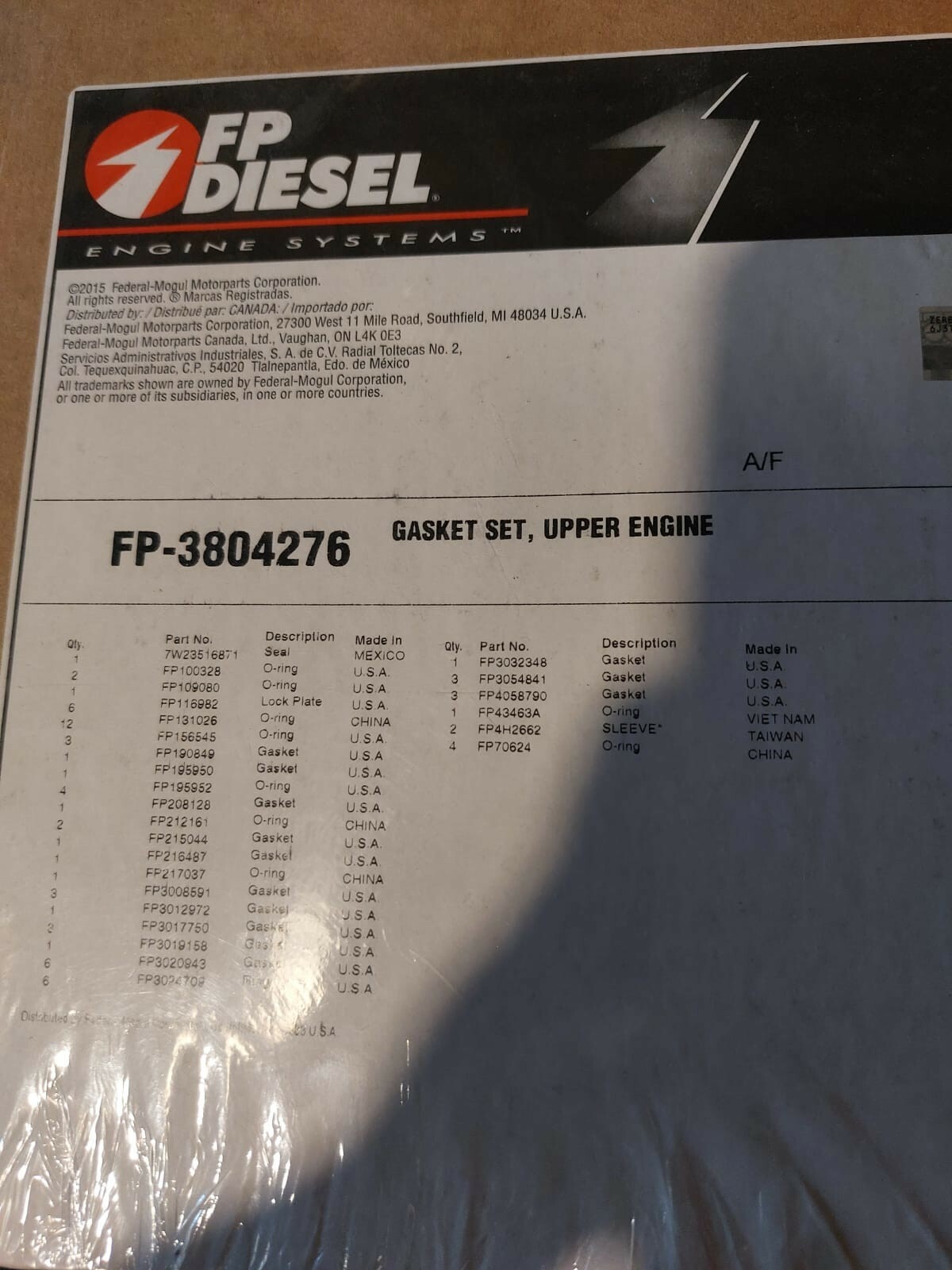 Engine Gasket Set Upper FOR Cummins 4089371 for sale online | eBay