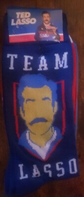 Ted Lasso Team Lasso & Believe Socks 2-Pairs Shoe Size 6-12 - New with ...