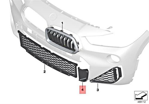 Genuine BMW F39 X2 18i 20i 20iX 25iX Air Duct Moek Front Left Open ...