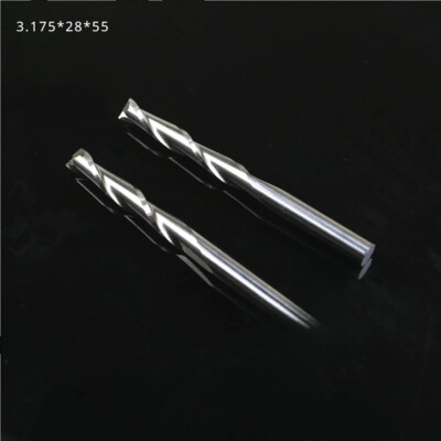 1/8" Dia 2 Flute Carbide End Mill CNC Router Bit - 3.175mm Shank 10 Pcs ...
