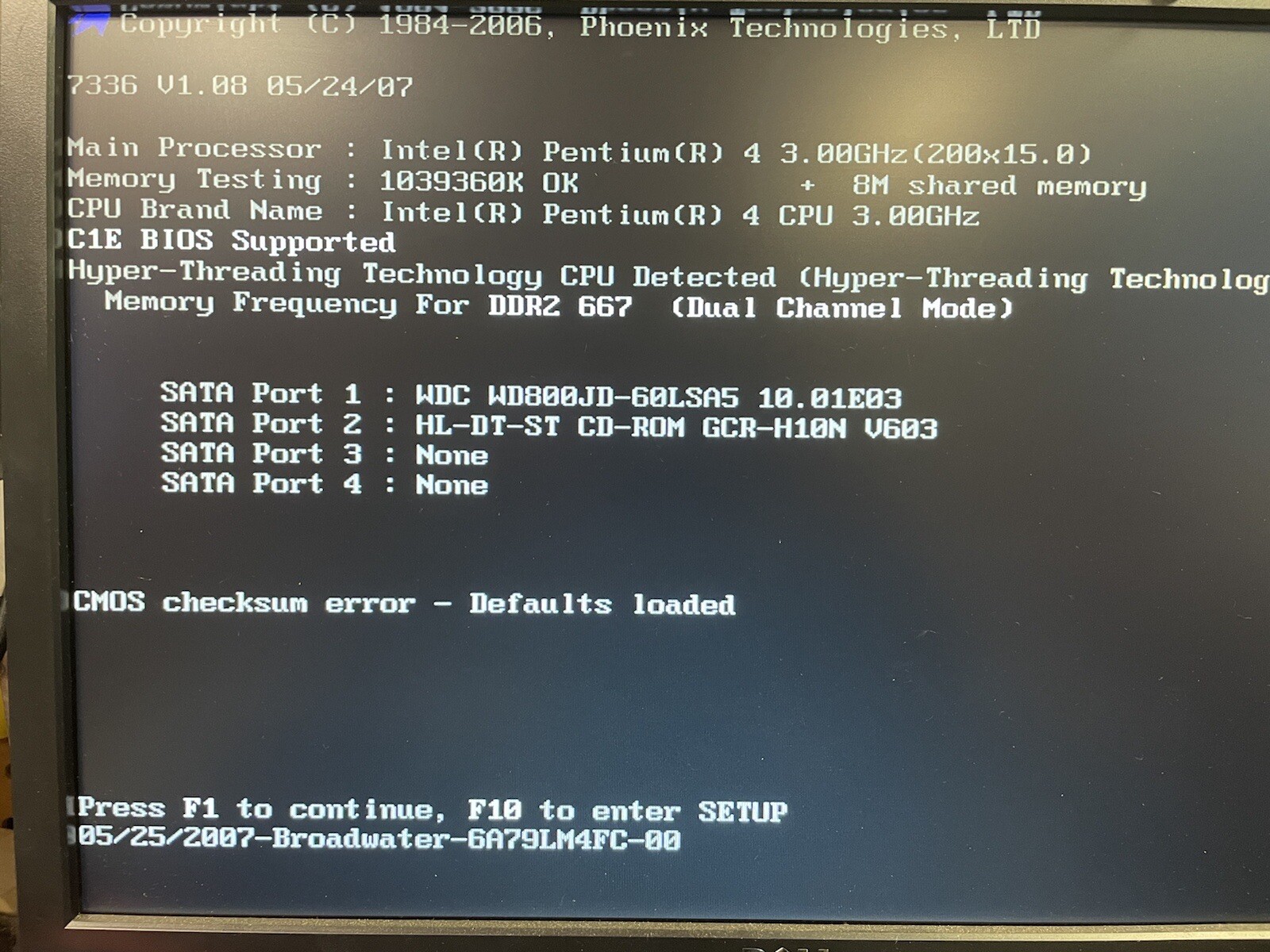 HP Pentium 4 HT Desktop SOCKET 775 MS-7336 MOTHERBOARD W/CPU & Memory ...