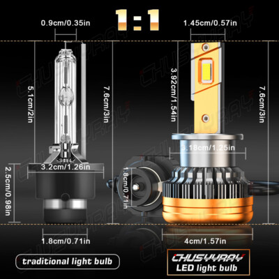 D2S LED Xenon Lights Headlight Bulbs Low Beam For Infiniti G35 Sedan ...