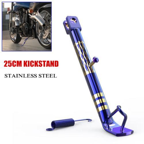 1×Motorcycle Stainless Steel Frame Kickstand Side Stand Leg Prop ...