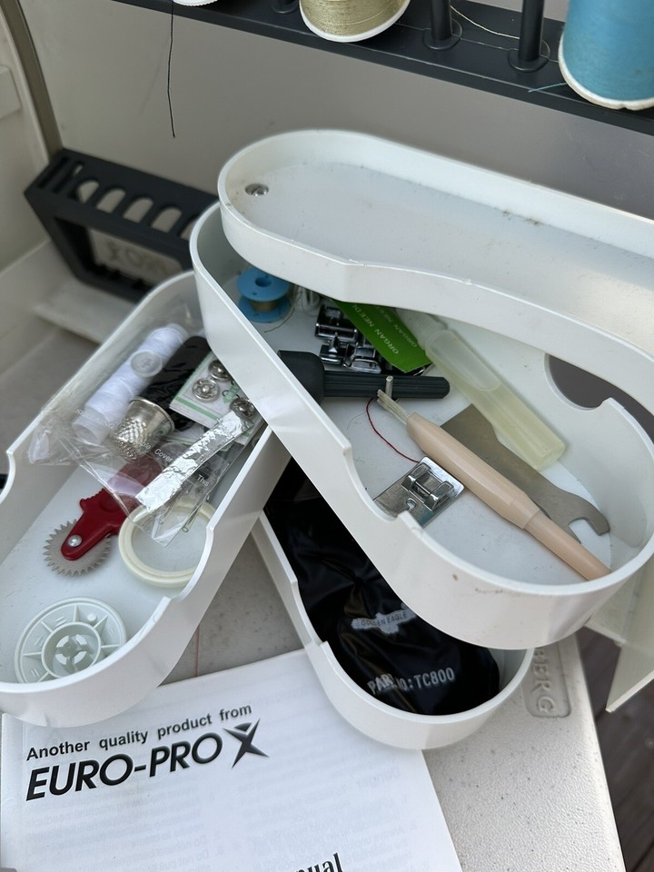 Euro Pro Model 416 Mechanical Sewing Machine Rare! Tested | eBay