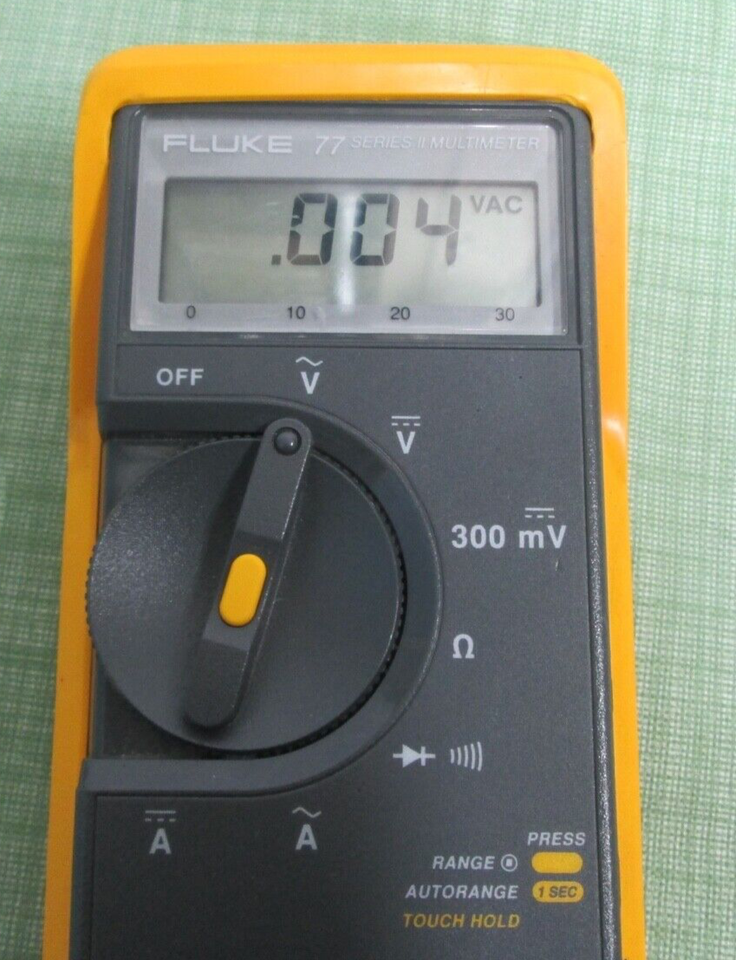 Fluke 77 Series II Digital Multimeter Electrical Compact Test Meter ...
