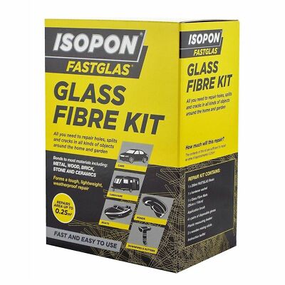 Davids Fastglas Glass Fibre Kit Car Repair U-Pol Isopon Fastglass Resin ...
