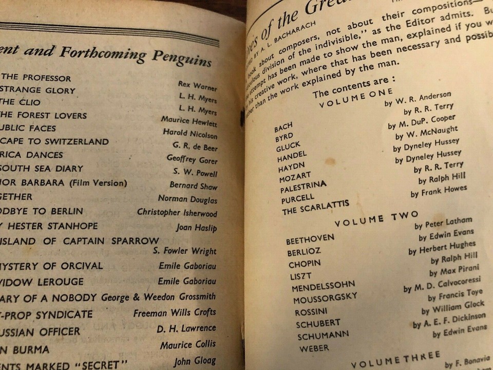 Vintage Paperback Pelican Books #122 BALLET by ARNOLD HASKELL, c. 1945 ...