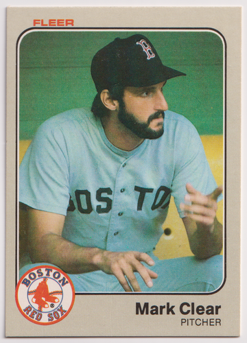 1983 Fleer #181 Mark Clear Boston Red Sox | eBay