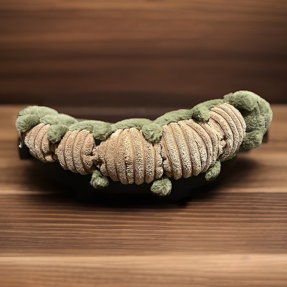 Retired Original Jellycat Christopher Caterpillar Plush Green And Brown ...