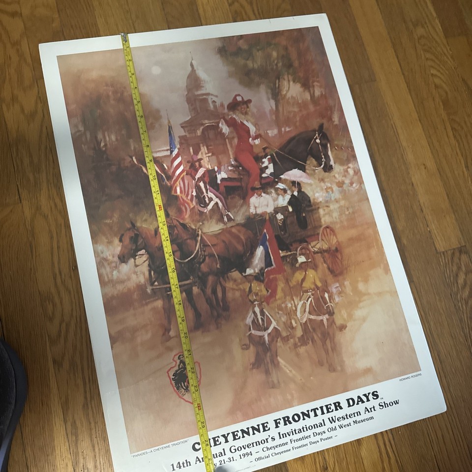 Official Cheyenne Frontier Frontier Days Poster July 21-31, 1994 ...