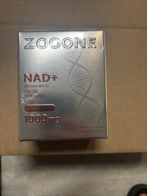 Zooone NAD+ Resveratrol CoQ10 D-Ribose PQQ 1000mg 30 packets 10.56 oz ...