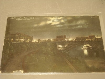 Antique Niagara Falls-"Night" Scene Postcard-Undivided Back- Posted ...