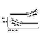 For MINI Cooper S R50 R56 R61 F55 2x Britain Flag Graphic Car Side ...