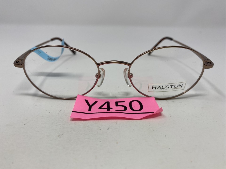 Halston Eyewear Eyeglasses Frame HALSTON 45 MBZ 50-19-145 Brown Full ...