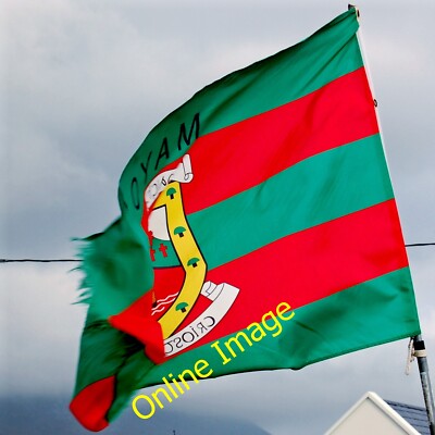 Photo 6x4 Achill Island - Keel - Wind Blown County Mayo Flag Dooagh ...