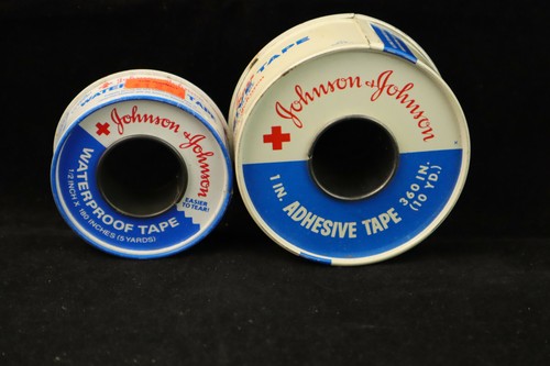 Lot Of 2 Vintage Johnson & Johnson Red Cross Adhesive Waterproof Tape ...
