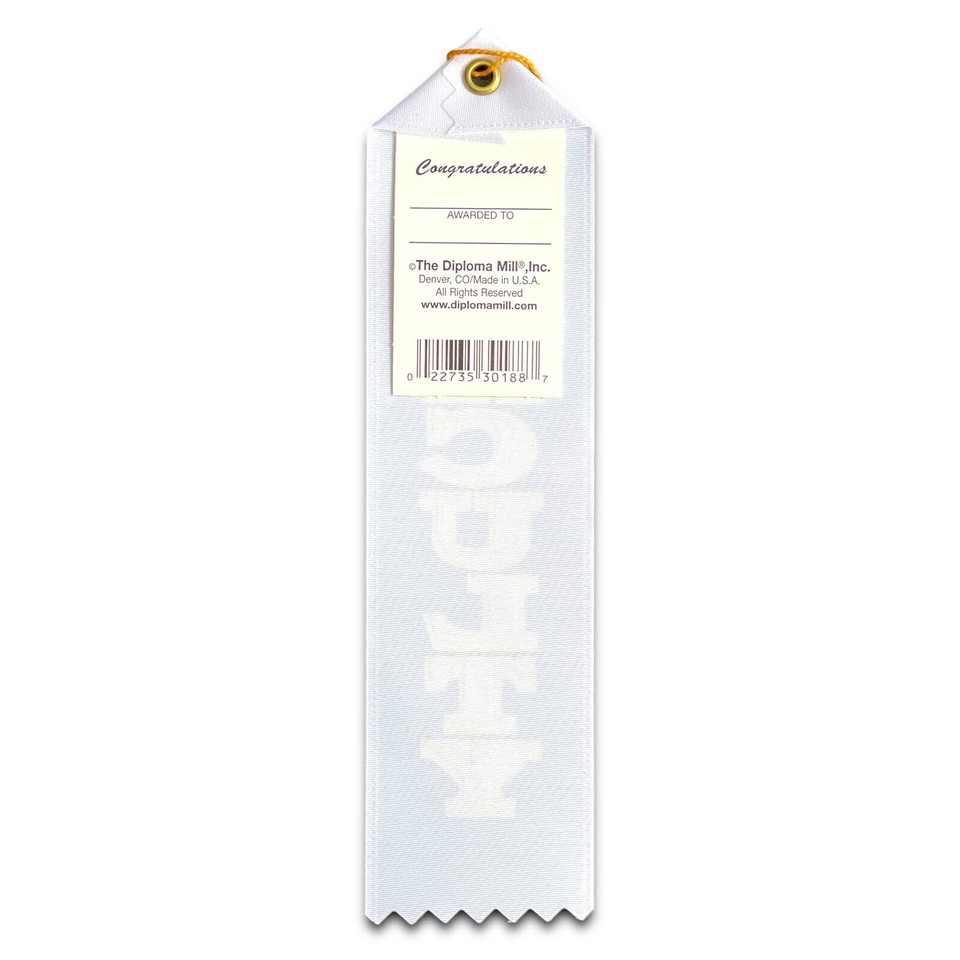 Beistle FACULTY AWARD RIBBON, 2x8" Satin Party Favor | eBay