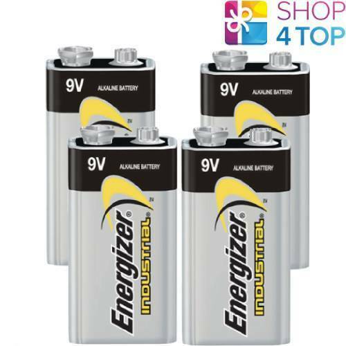 4 ENERGIZER ALKALINE 6LR61 BATTERIEN 9V INDUSTRIAL E BLOCK 6AM6 MN1604 ...