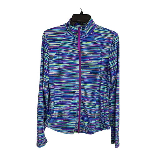 Title Nine Womens Jacket Size Medium Purple Long Sleeve Pockets Zipper ...