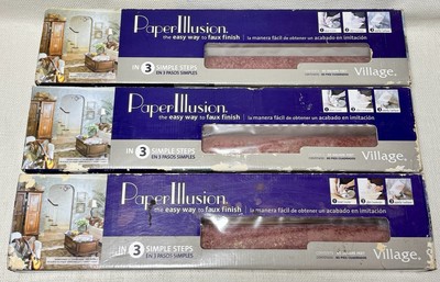 Paper Illusion Wallpaper Tuscan Red 3 Rolls Each Roll Covers 75 Sq Ft ...