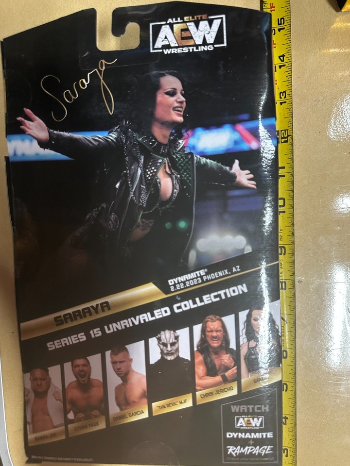 AEW All Elite Wrestling Unrivaled Collection Saraya 6" Action Figure ...