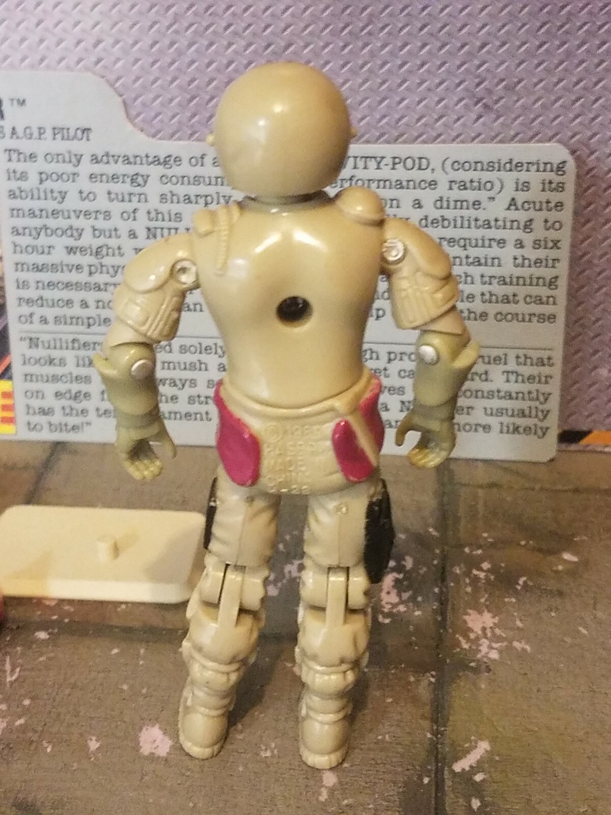 GI JOE ~ 1988 NULLIFIER ~ UNCRACKED & TIGHT ~ 100% & file card DESTROS ...