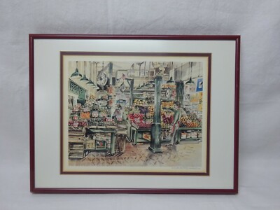 Sarah Clementson Yaeger "Sosios Produce Stand" Signed LE 102/450 ...