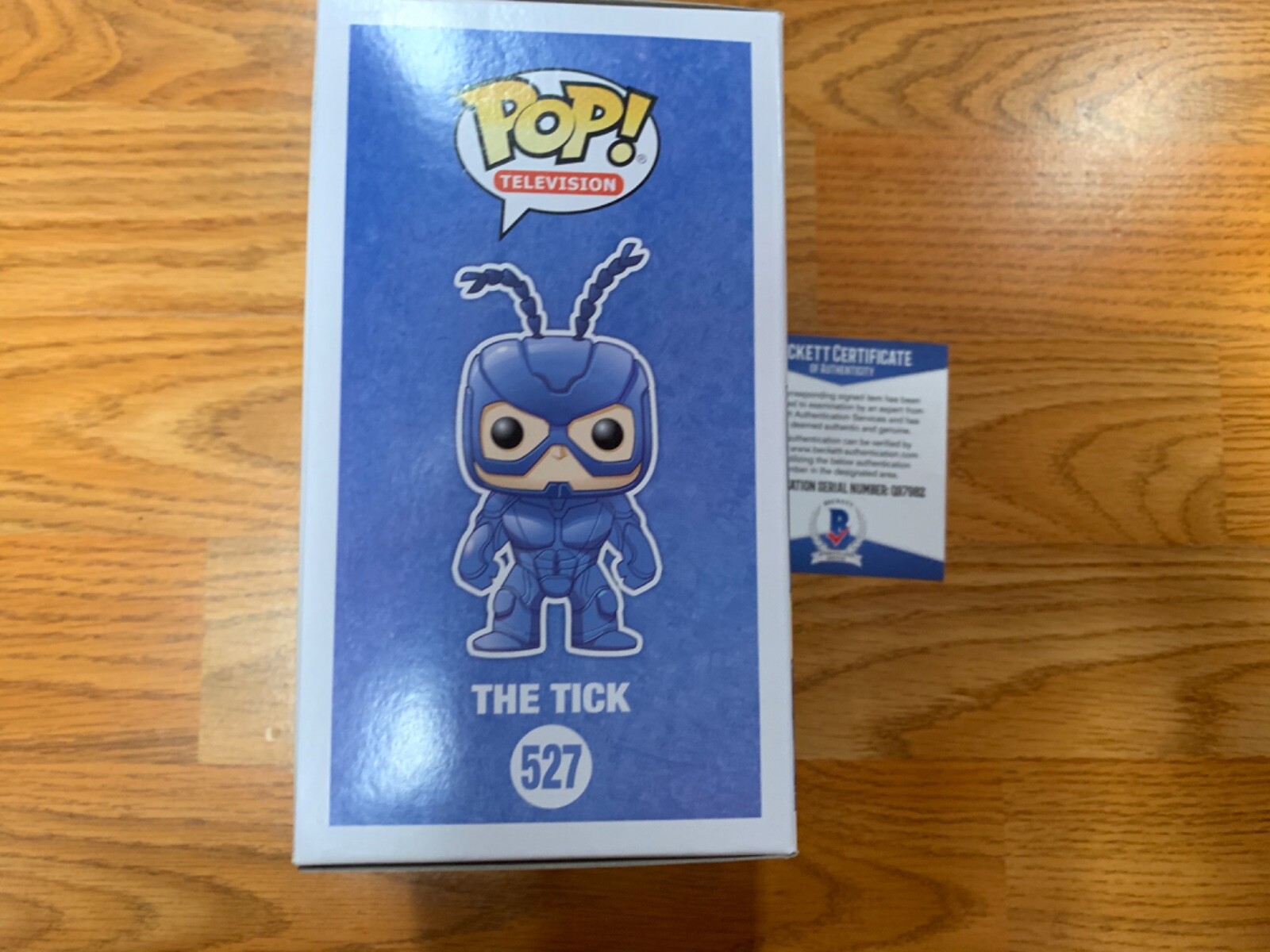 Funko Pop Signed Patrick Warburton “The Tick” Beckett The Tick with ...