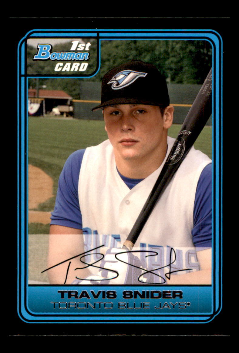 2006 Baseball Bowman 1st Card Travis Snider Toronto Blue Jays #DP7 Blue ...