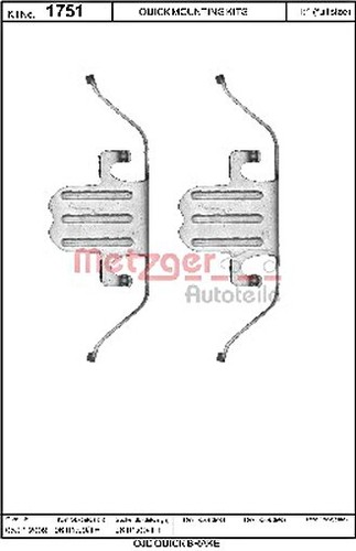 Butcher disc brake lining accessory set for BMW X1 Z4 E60 E61 E81 ...