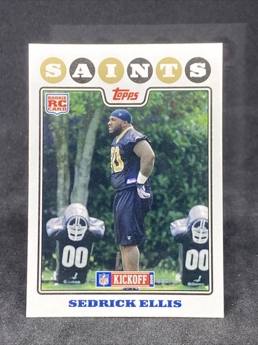 SEDRICK ELLIS 2008 Topps Kickoff Rookie RC #213 SAINTS | eBay