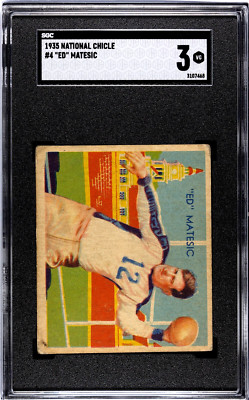 1935 National Chicle Football Stars - Ed Matesic #4 (RC) SGC 3 | eBay