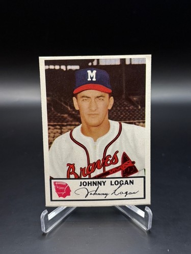 1953 Johnston Cookies Johnny Logan #20 EX+ NM Milwaukee Braves Free ...